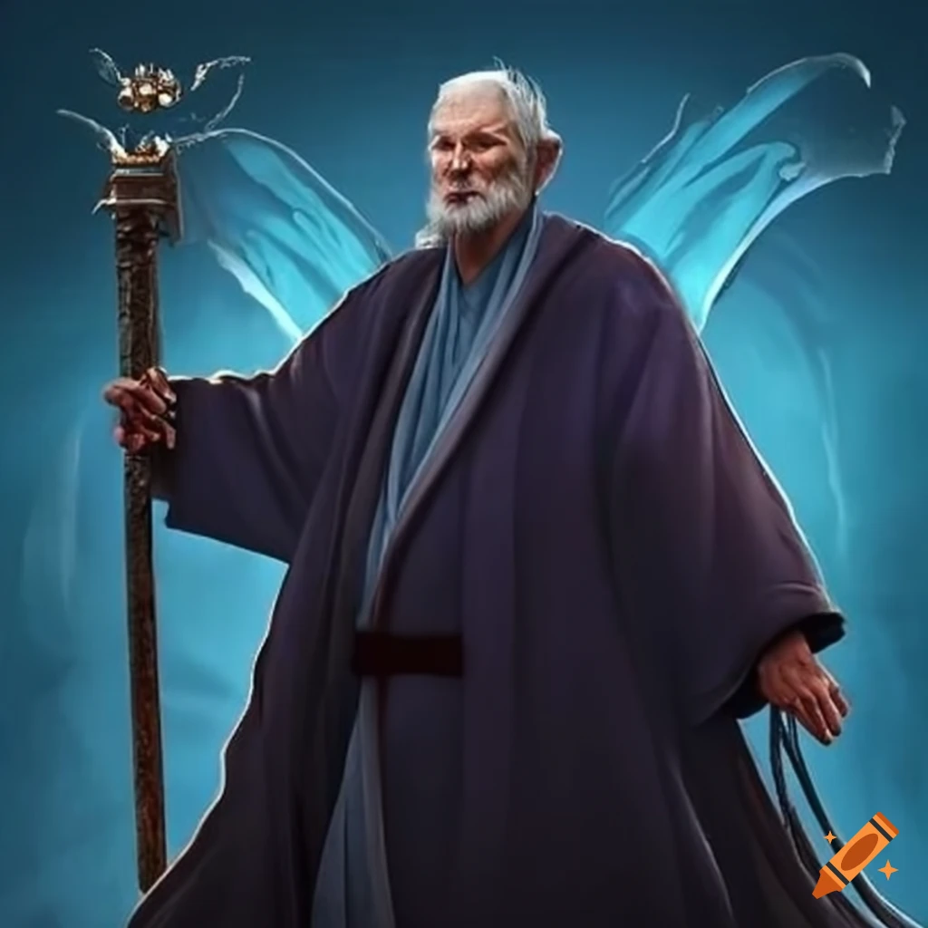 Image of five elders in glacier-themed robes