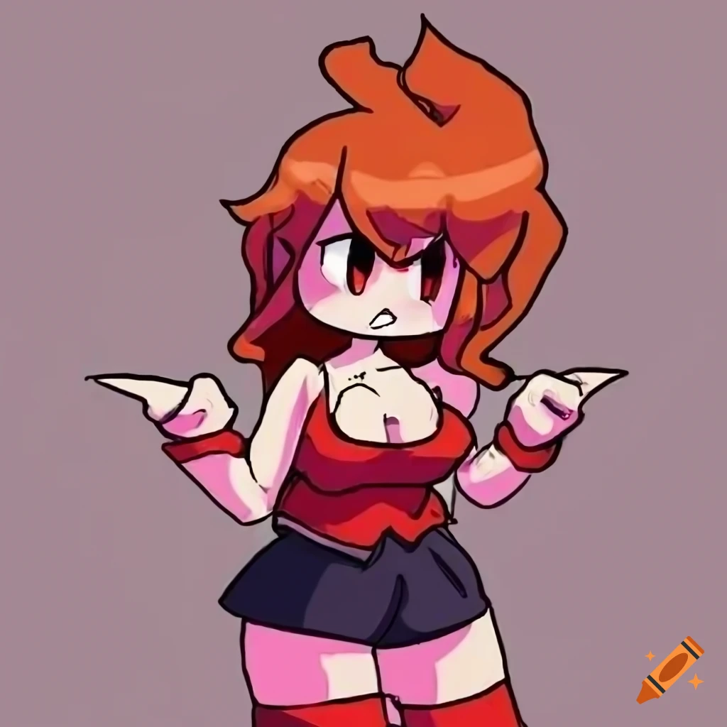 Character from friday night funkin' on Craiyon