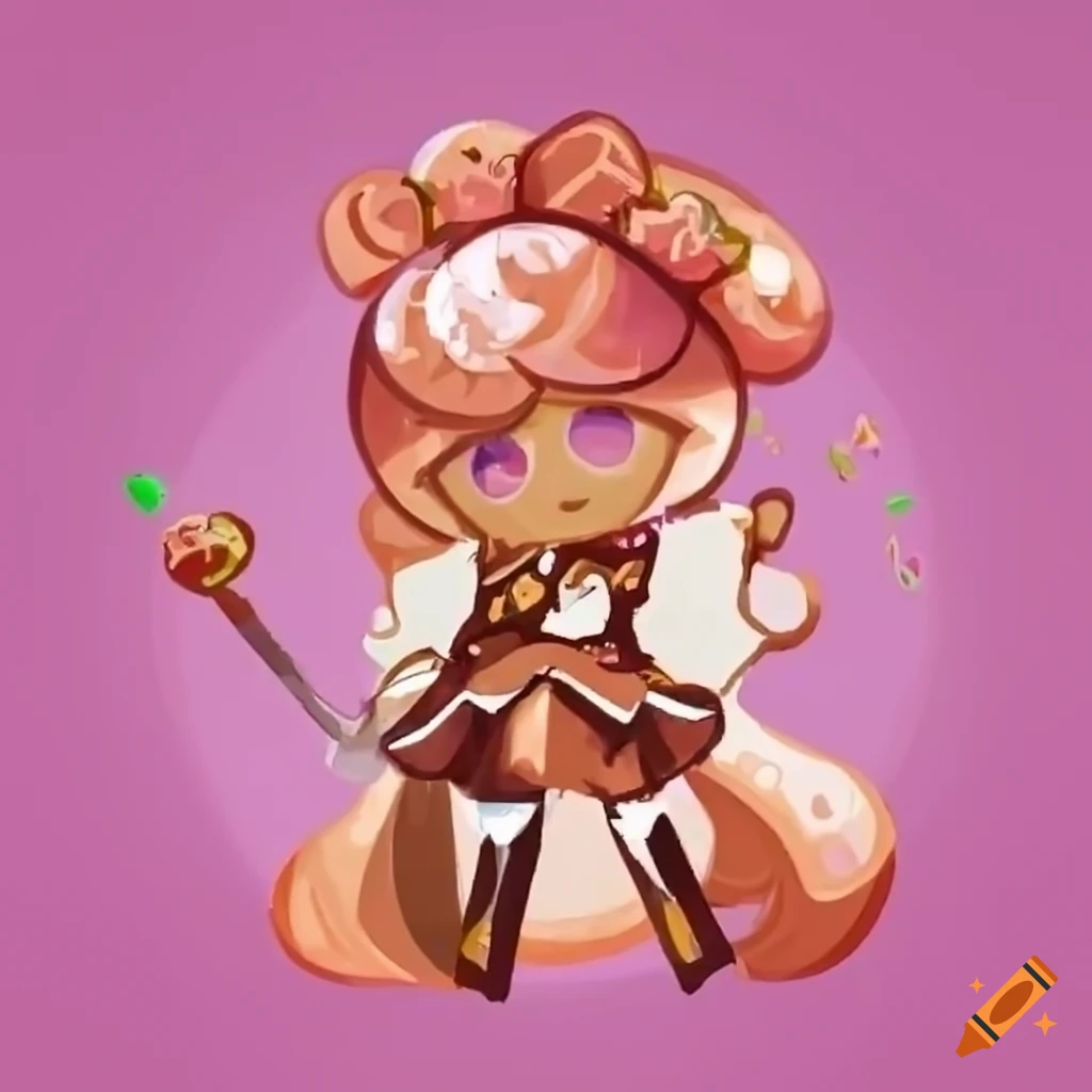 Image of peach welwichia cookies from cookie run on Craiyon