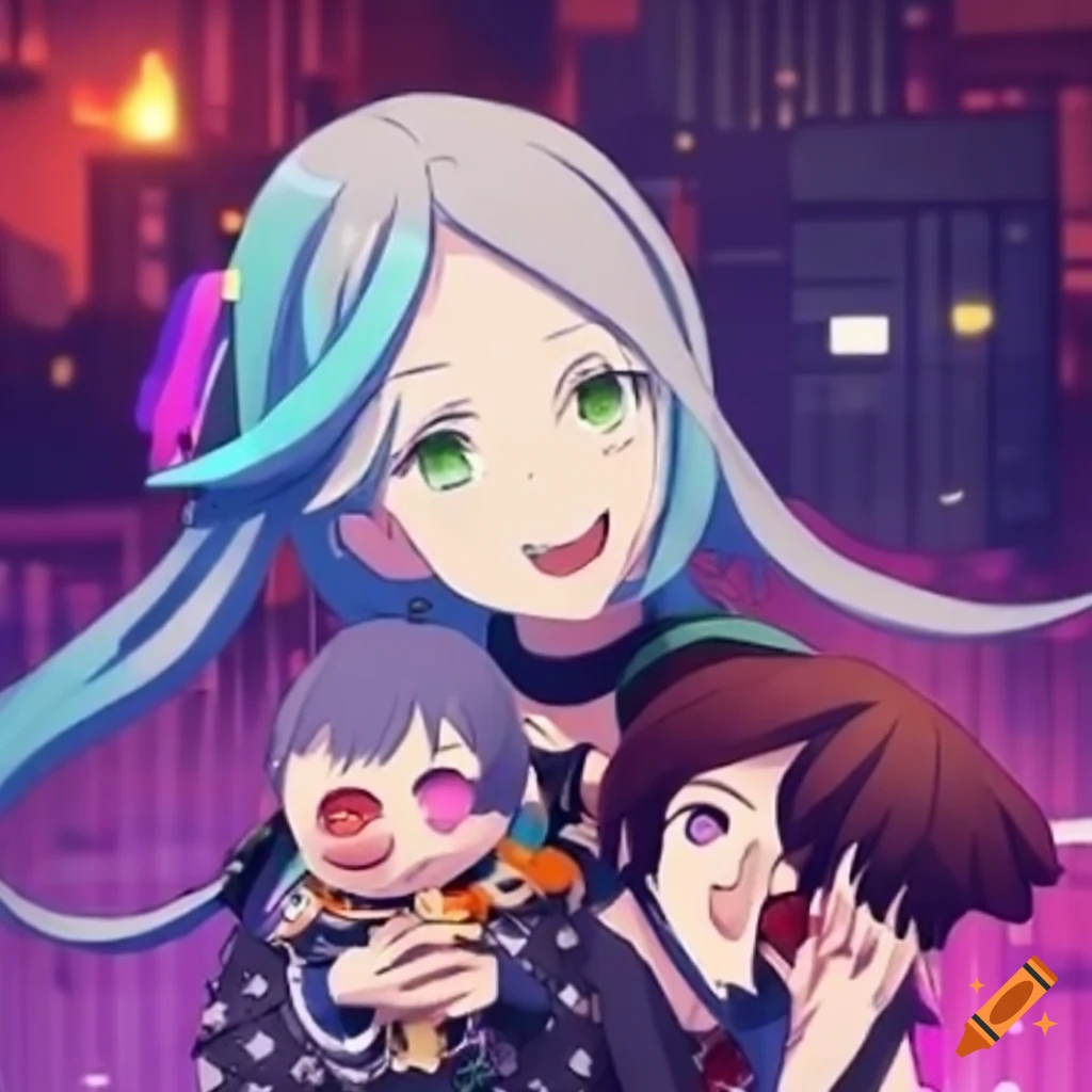 Characters from project sekai on Craiyon