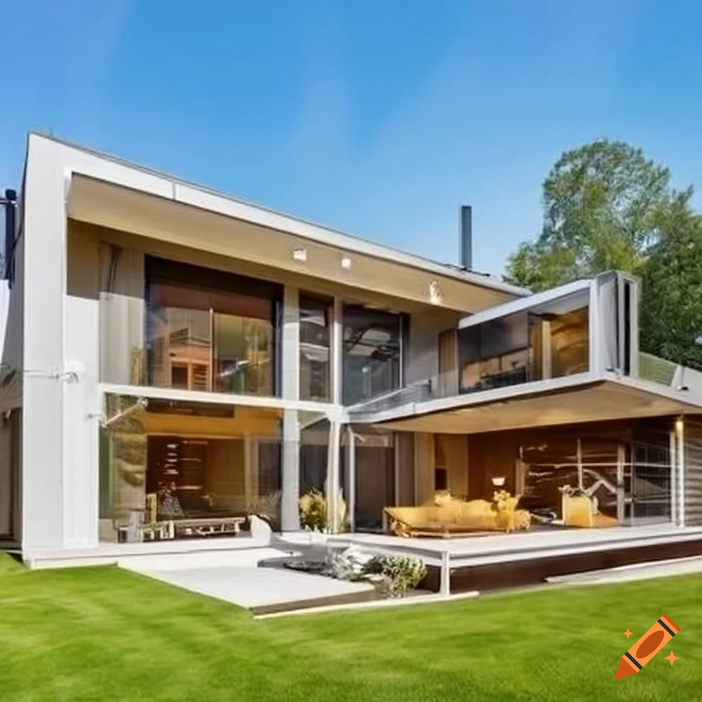 Meticulously designed houses on Craiyon