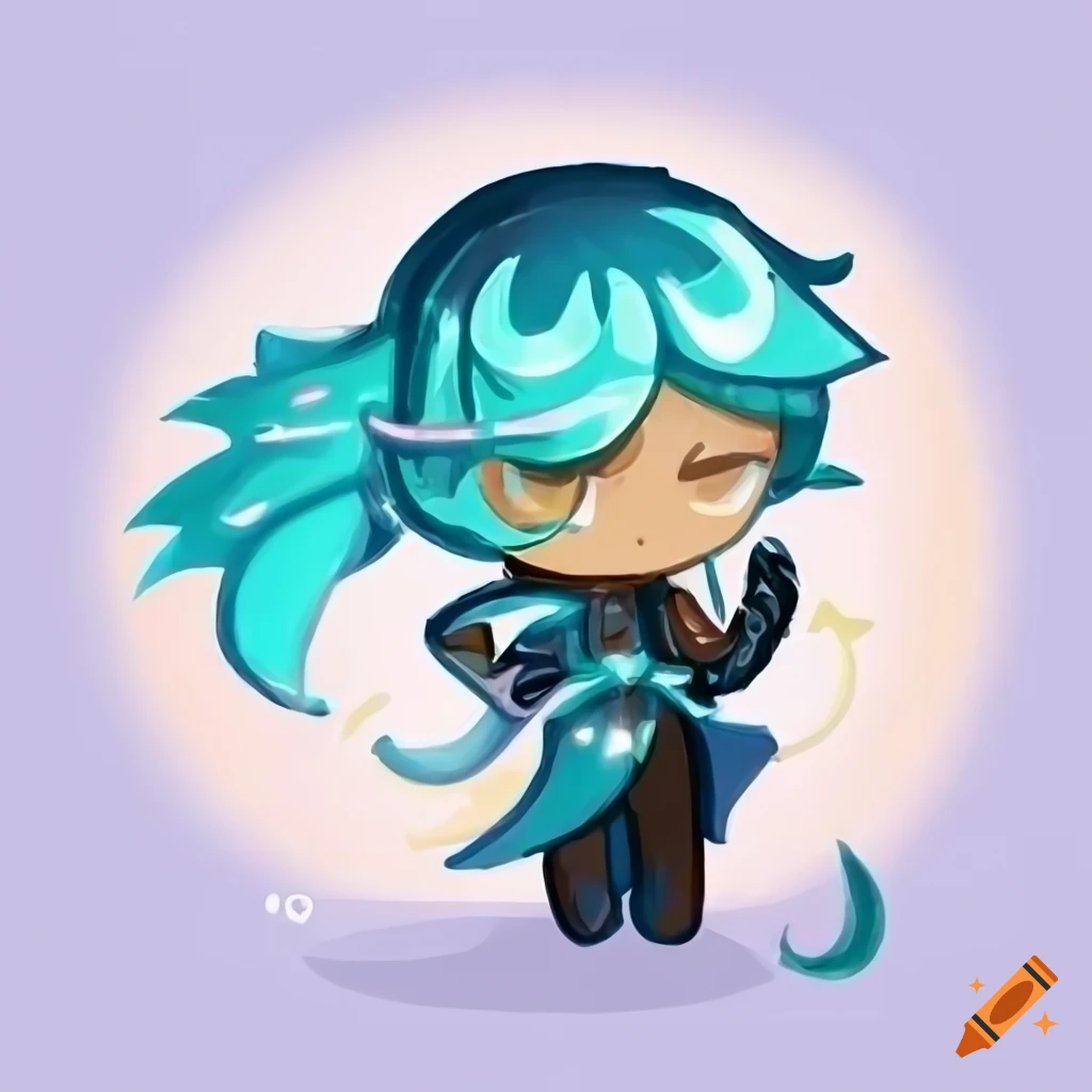 Mechanical male chibi character from cookie run on Craiyon