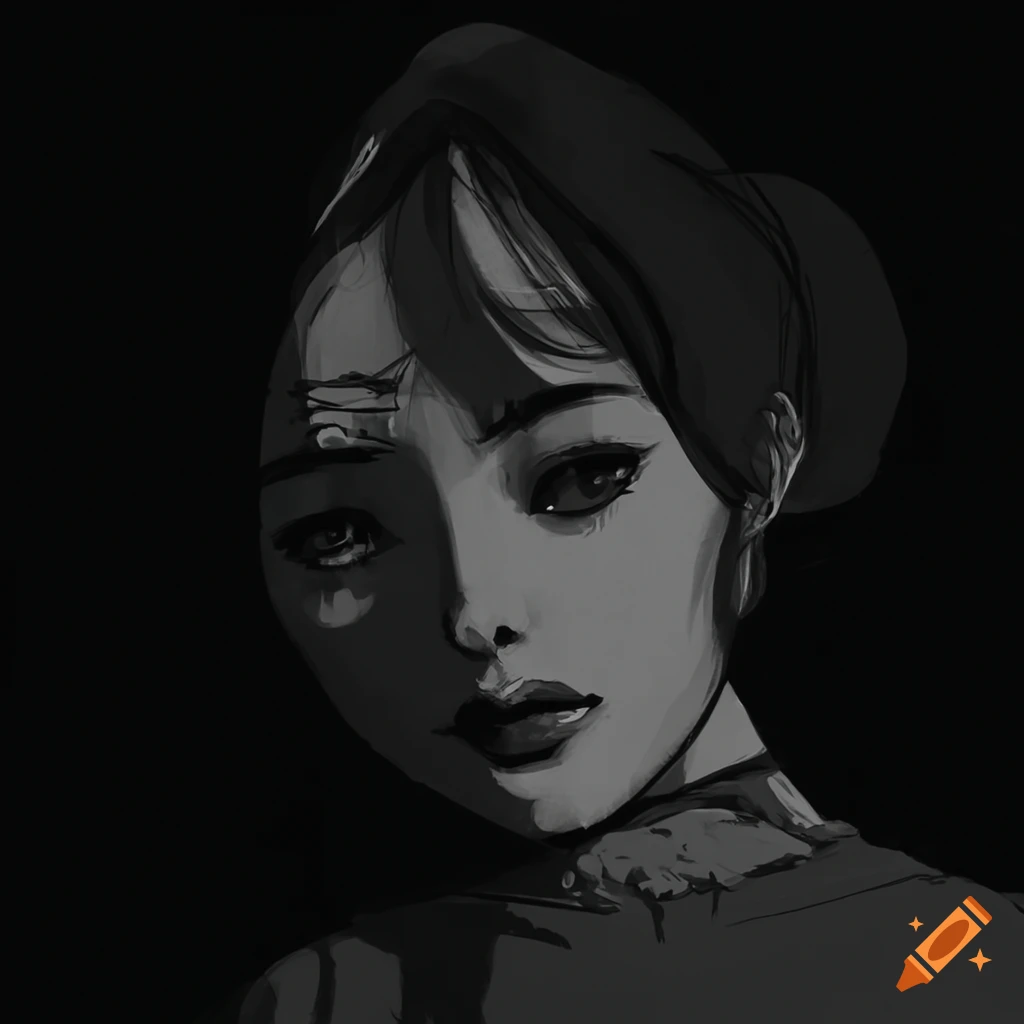 Vintage Inspired Monochrome Artwork With A Lofi Vibe On Craiyon