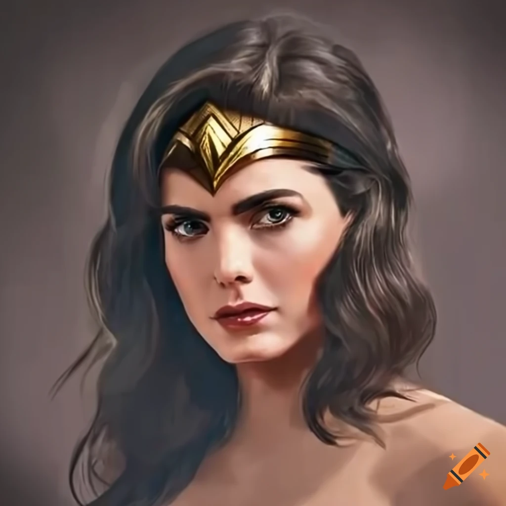 Monica Barbaro as Wonder Woman on Craiyon