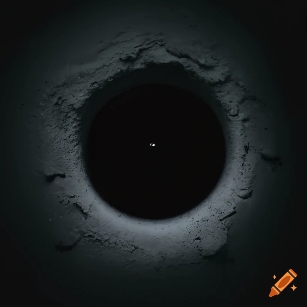 Image of a mysterious circular hole in the ground on Craiyon