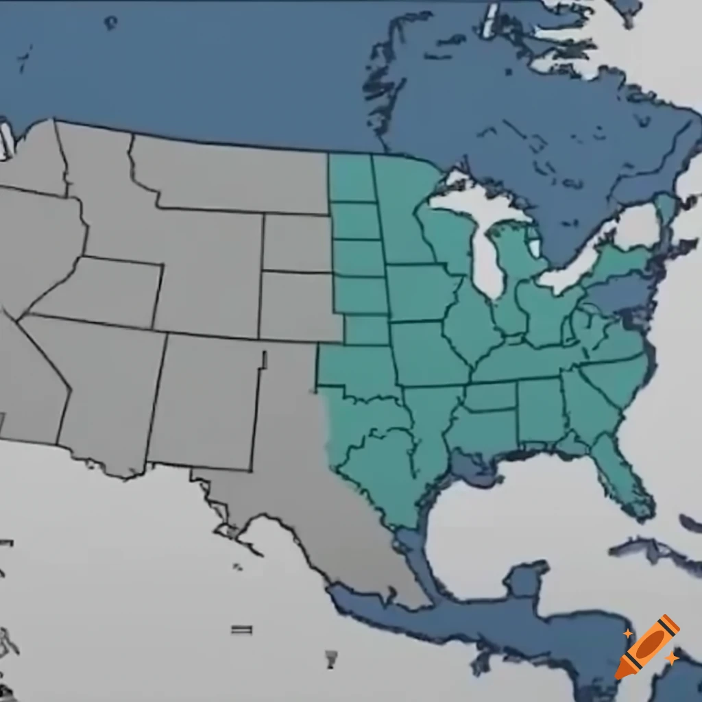 Satirical map of a fictional country merging quebec and florida