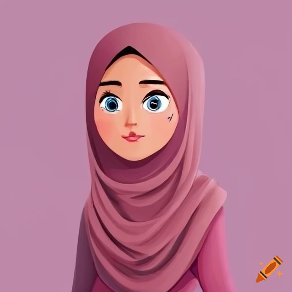 Diverse muslim woman character illustrations for video animations on ...