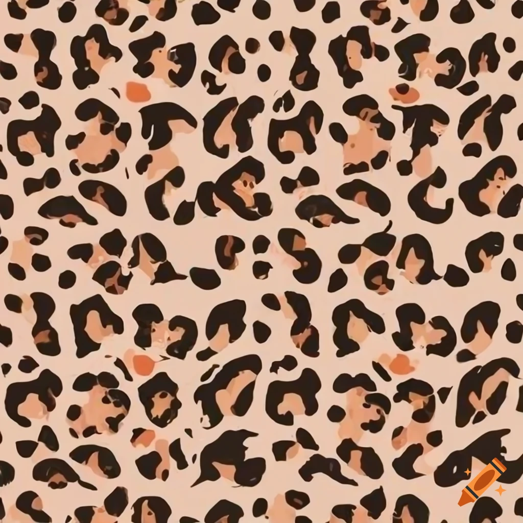 Seamless leopard print pattern in natural colors on Craiyon