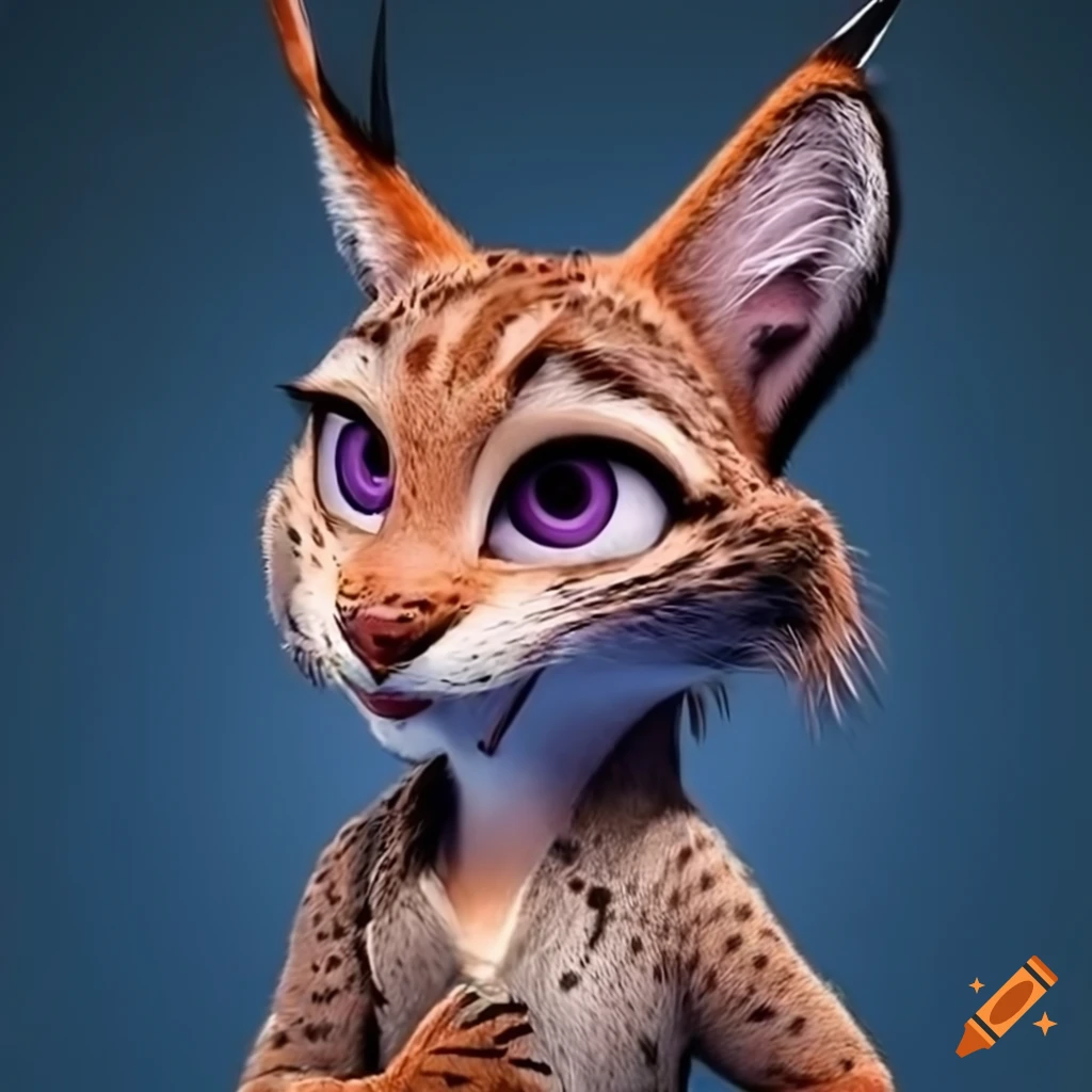 Lynx character from Zootopia on Craiyon