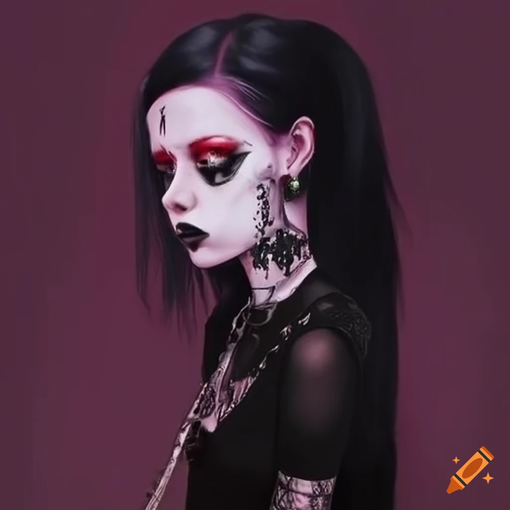 Sad Goth Girl With Knife Gothic Girl With A KNIFE... By Mr-Jack On