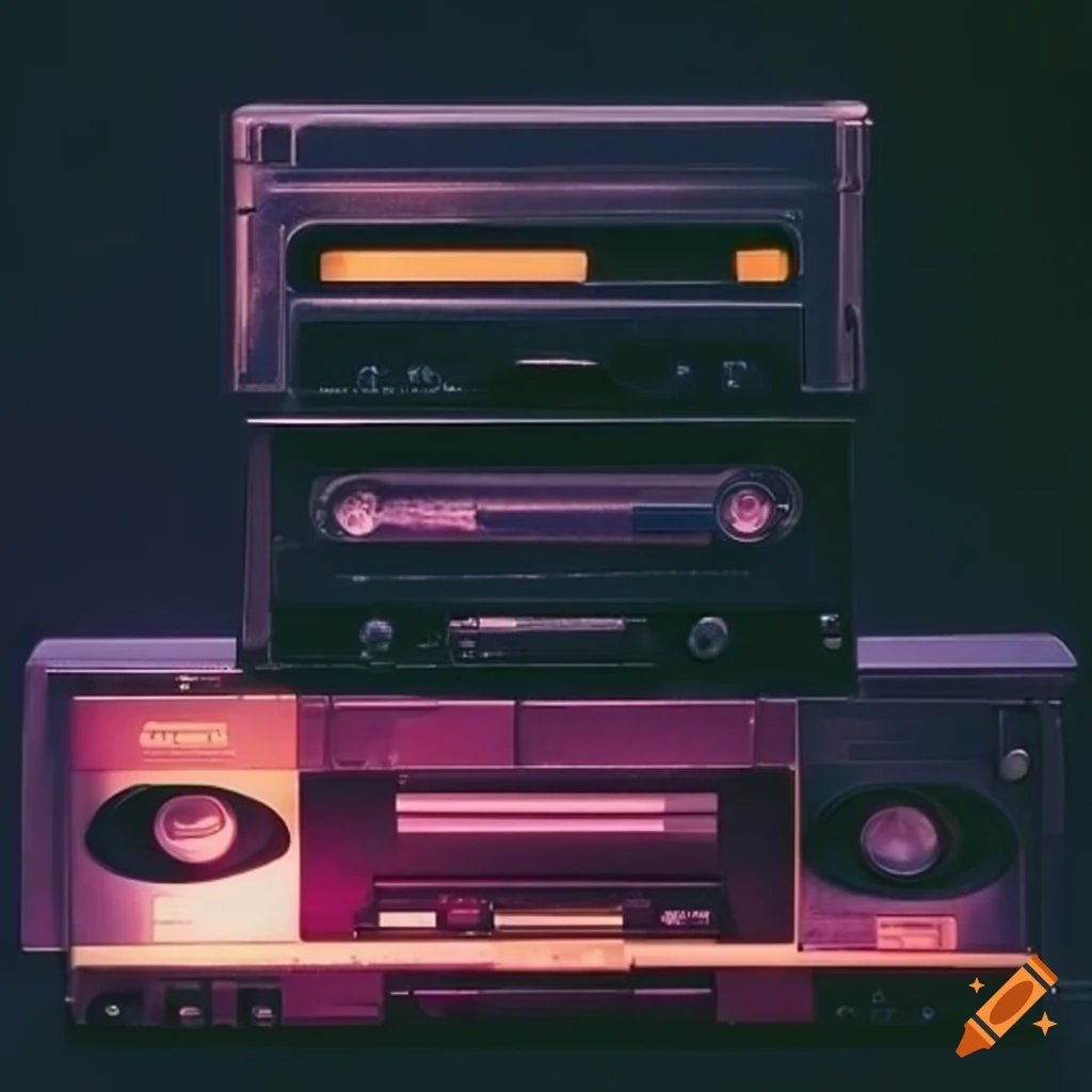 Cassette players on Craiyon