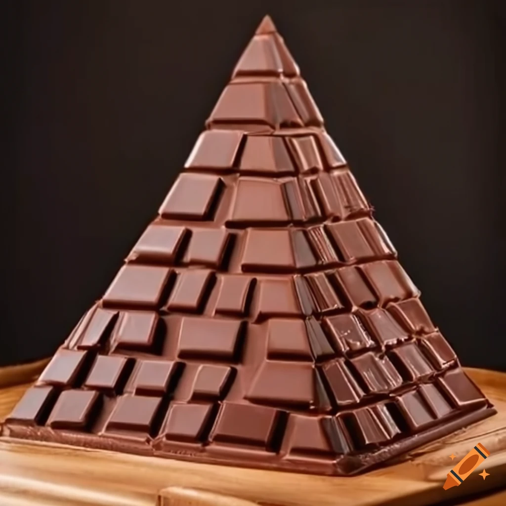 Chocolate pyramid on Craiyon