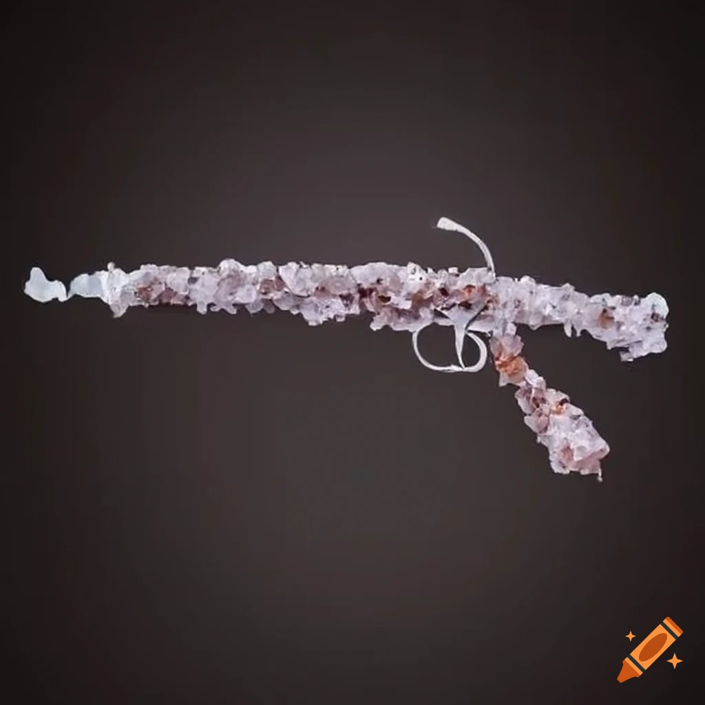 Salt crystal rifle on Craiyon