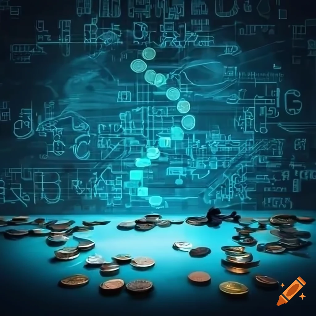 High-tech classroom with floating numbers and math equations on Craiyon