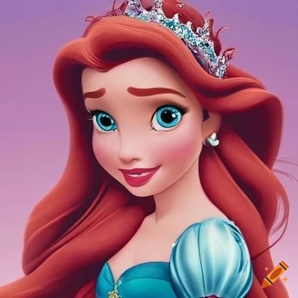 Image of a beautiful Disney princess on Craiyon