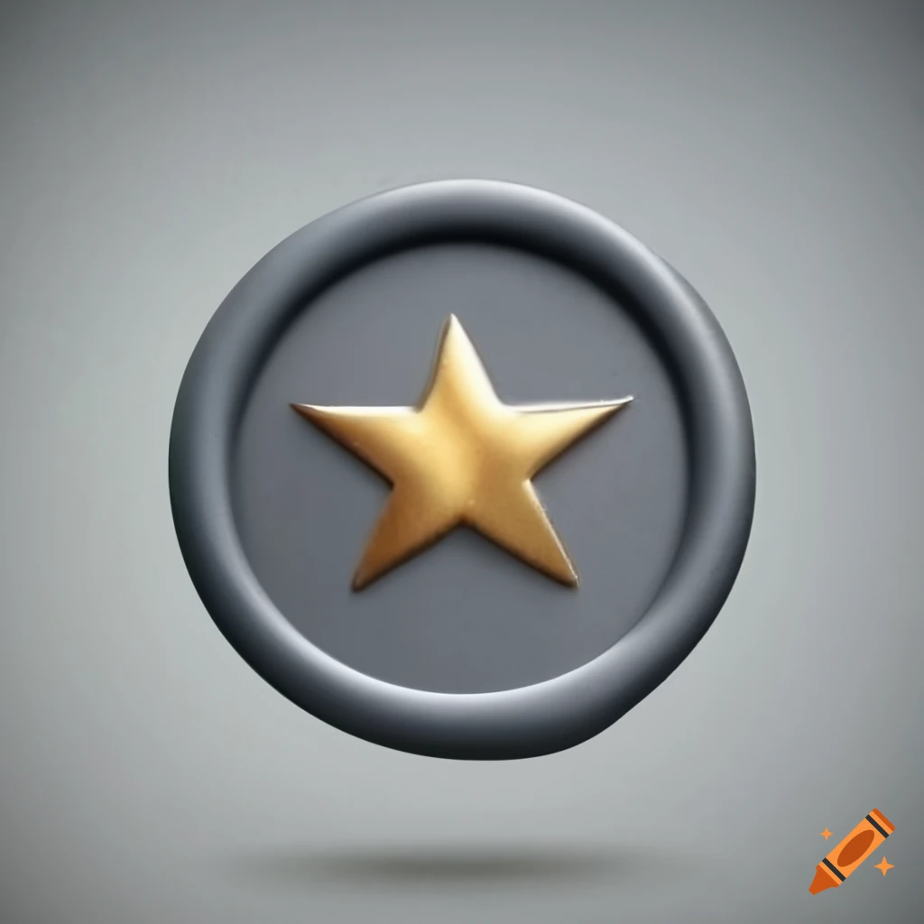 Golden star wax seal