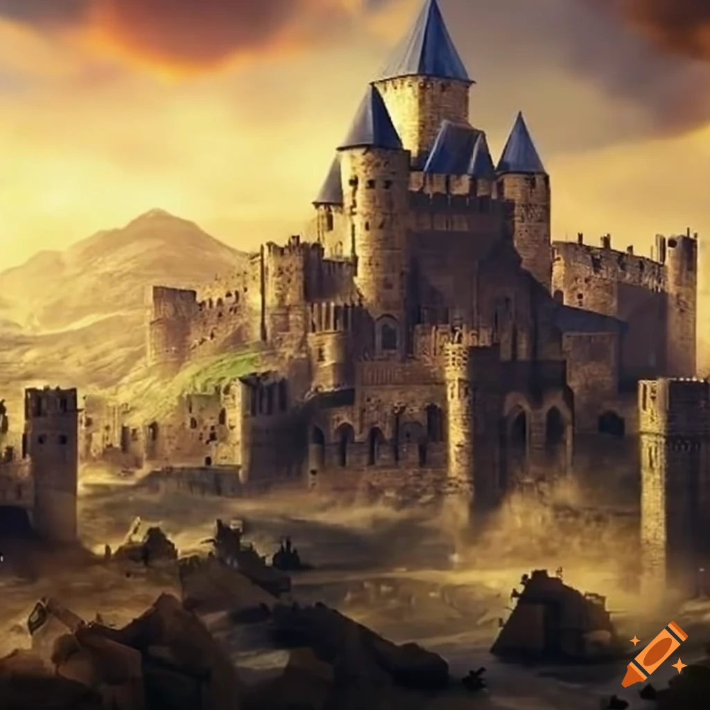 Image of a massive medieval stronghold