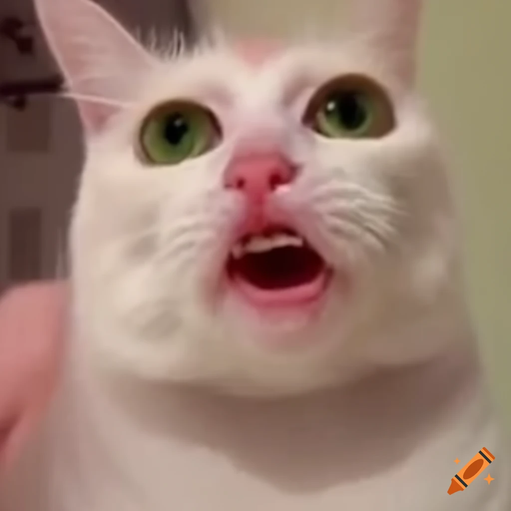 Funny cat meme on Craiyon