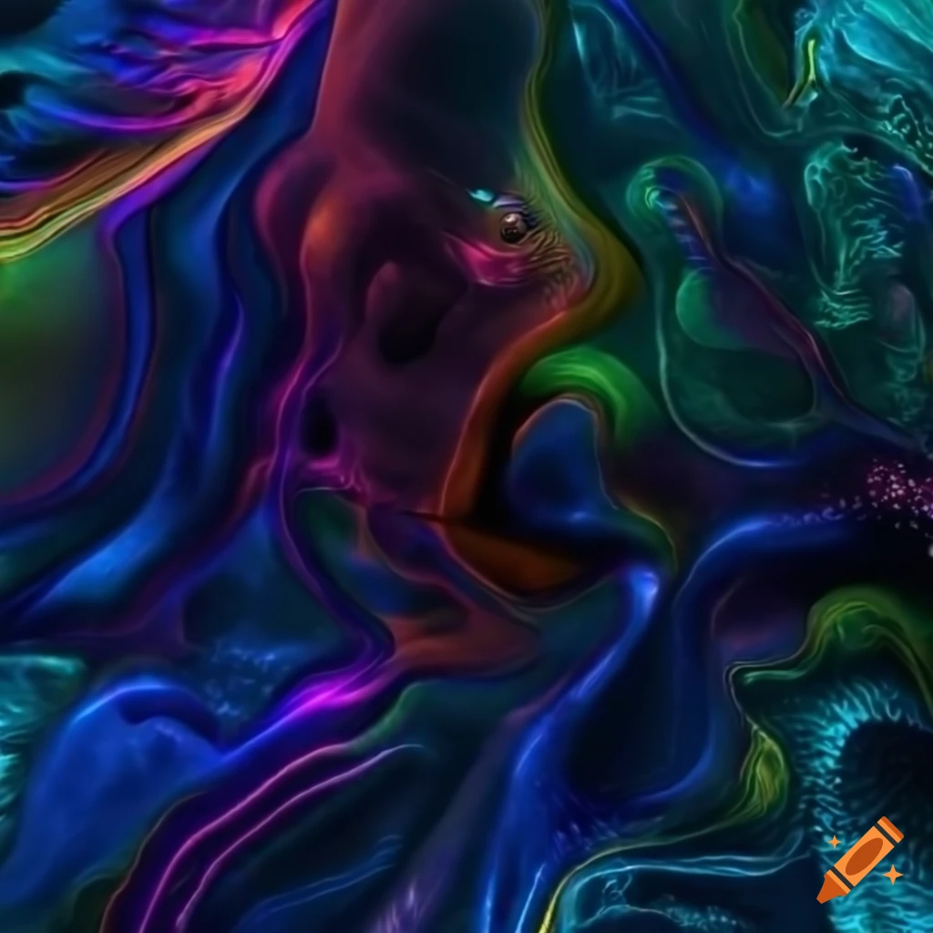 Image of a reverse prismatic field with sharknadoes on Craiyon