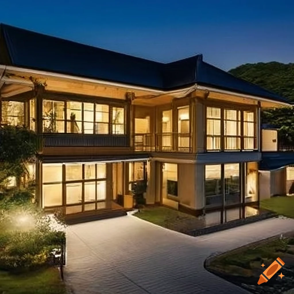 Ultra realistic depiction of a japanese country estate on Craiyon