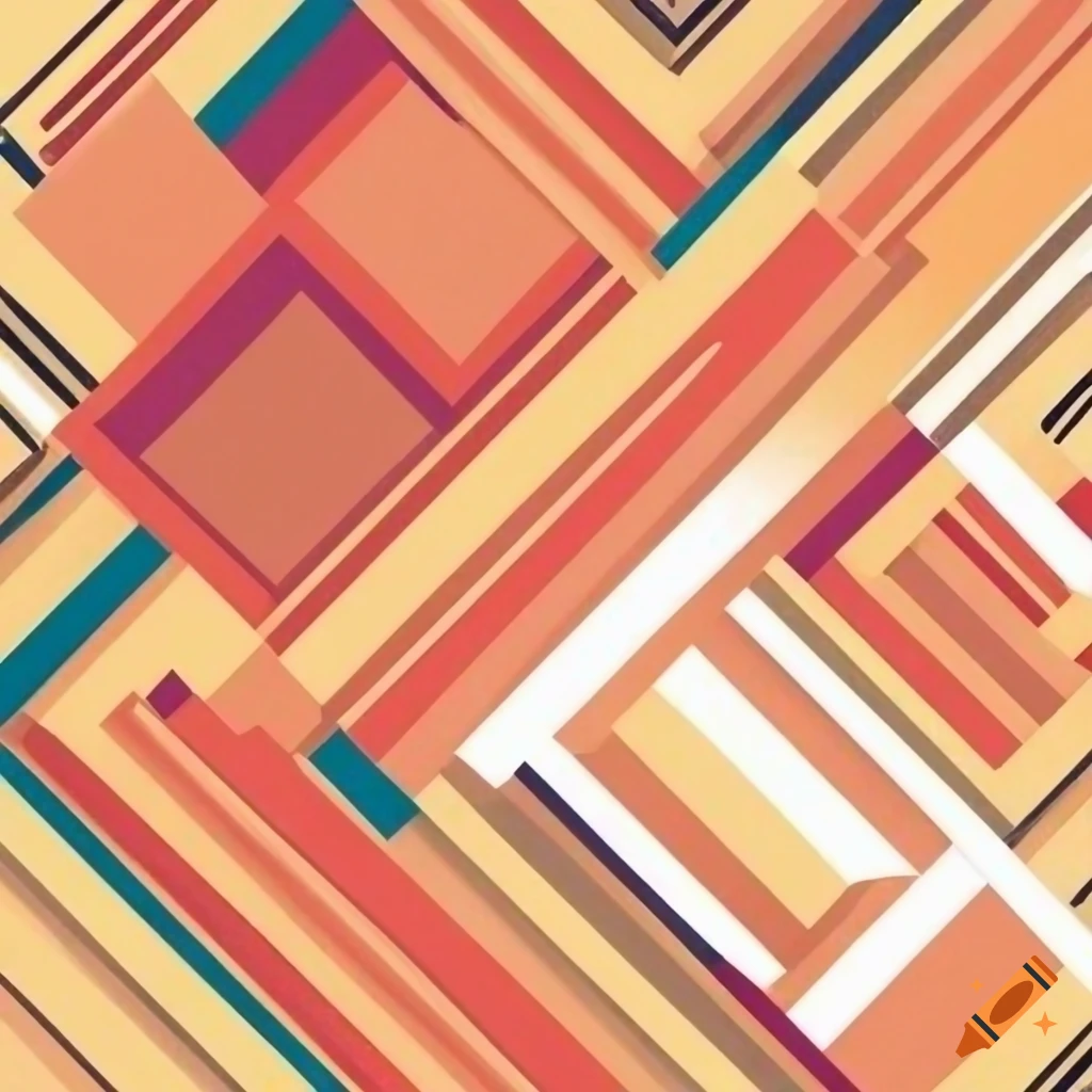 Geometric graphic design artwork on Craiyon