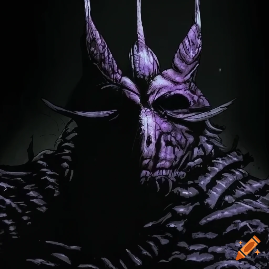 Colorful manga illustration of a moth insect on Craiyon