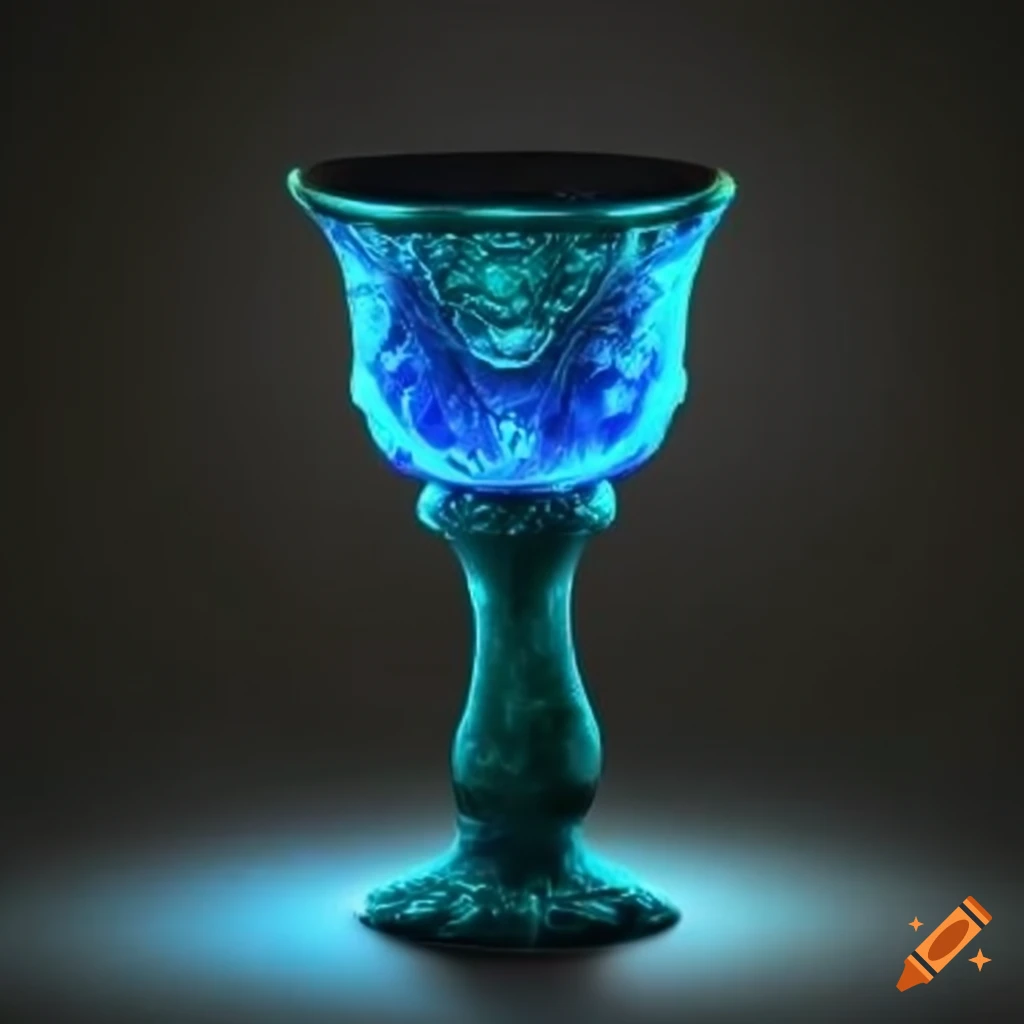 Goblet with a mystical glow on Craiyon