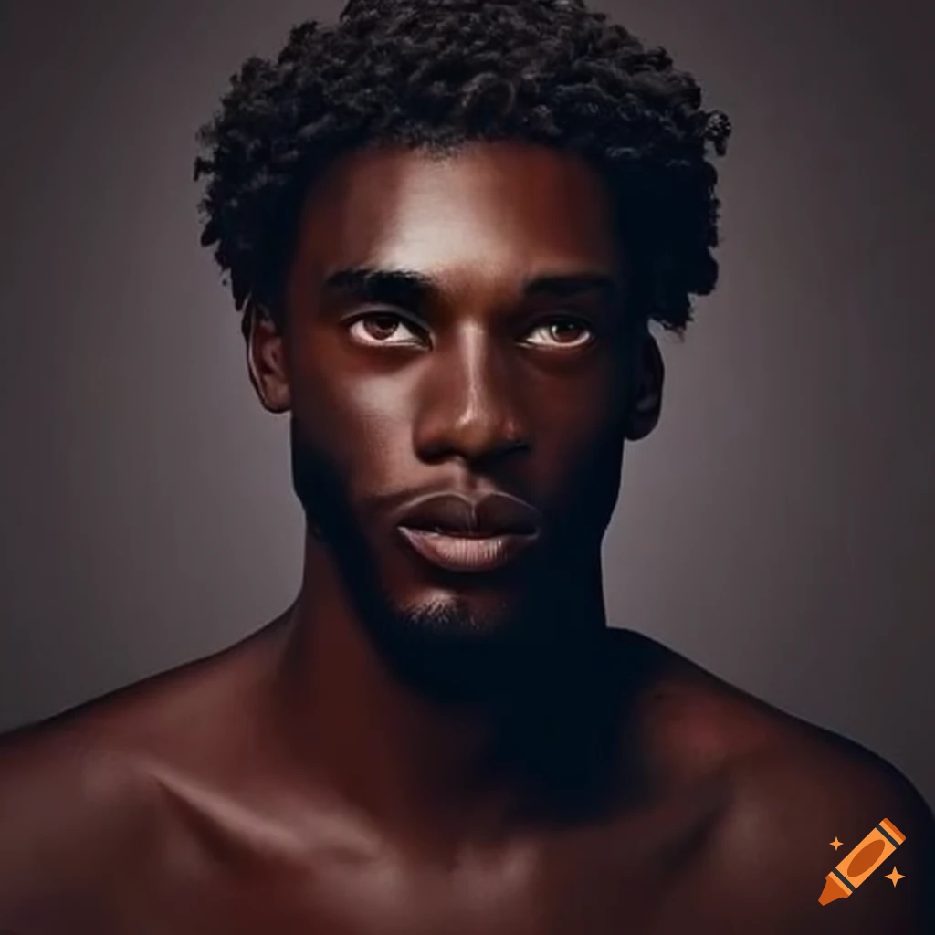 Portrait of a black man on Craiyon