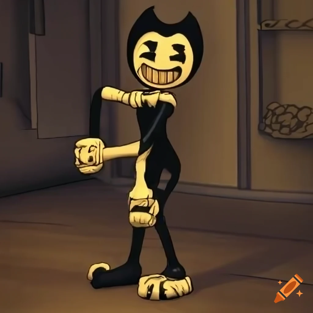 Cover art of Bendy and The Ink Machine on Craiyon