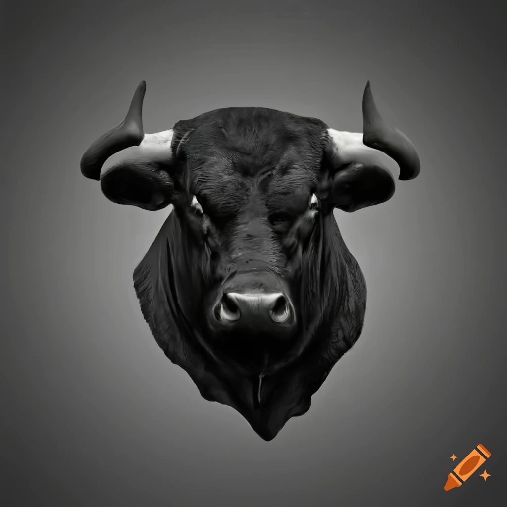 Black bull head on Craiyon