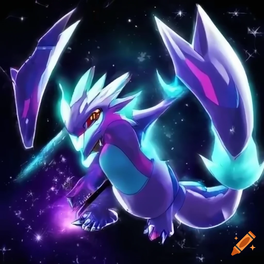 Powerful cosmic dragon pokemon on Craiyon