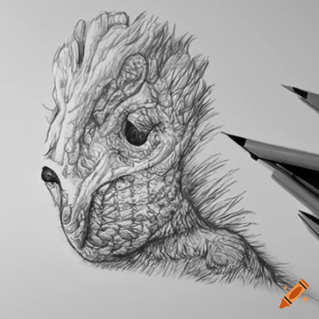 Abstract artwork of hidden creatures in static fields on Craiyon