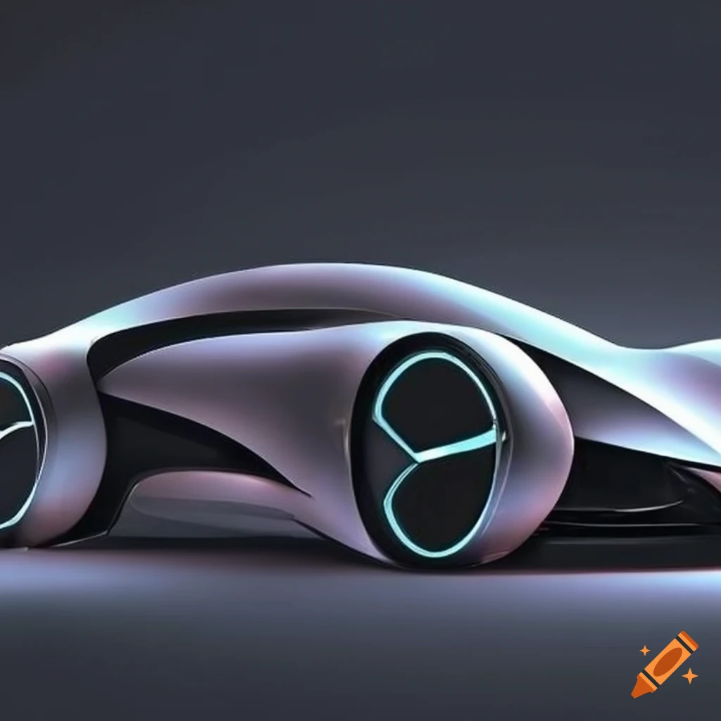 Sleek futuristic supercar concept on Craiyon