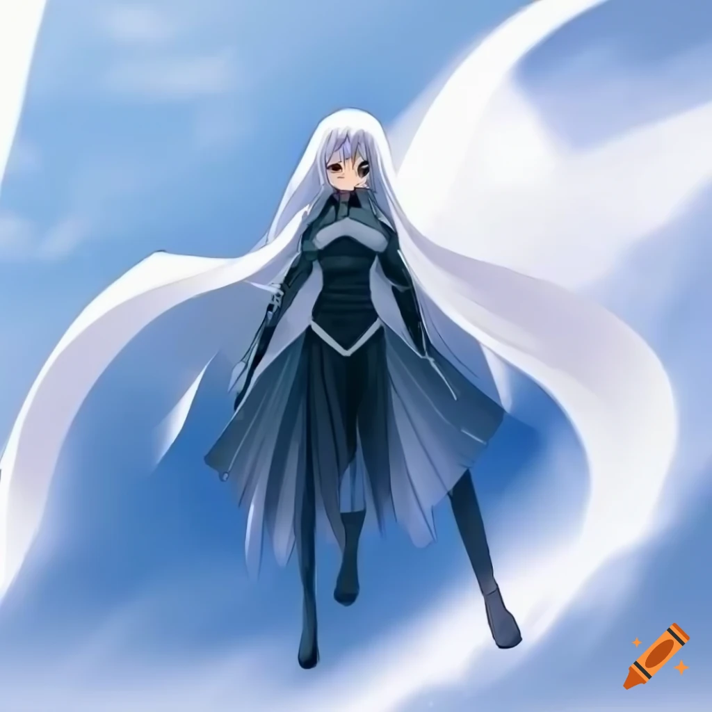 Anime-style drawing of a humanoid Earth with a white cape on Craiyon