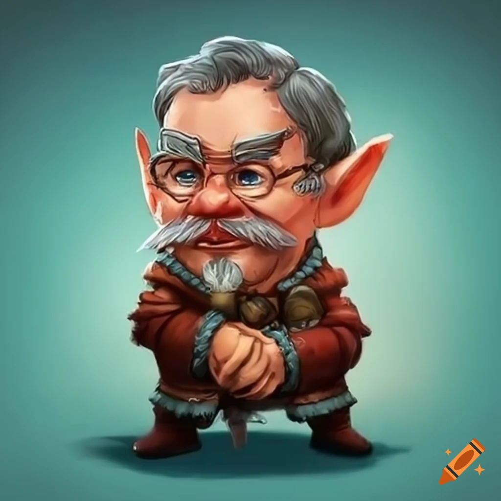 Funny image of ulf kristersson as a dwarf