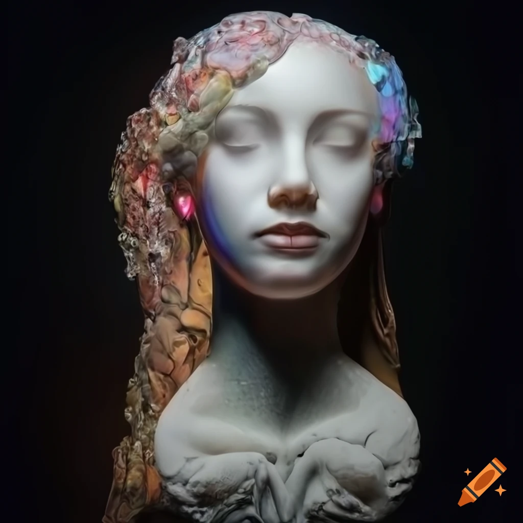Intricate marble figures with cinematic lighting on Craiyon