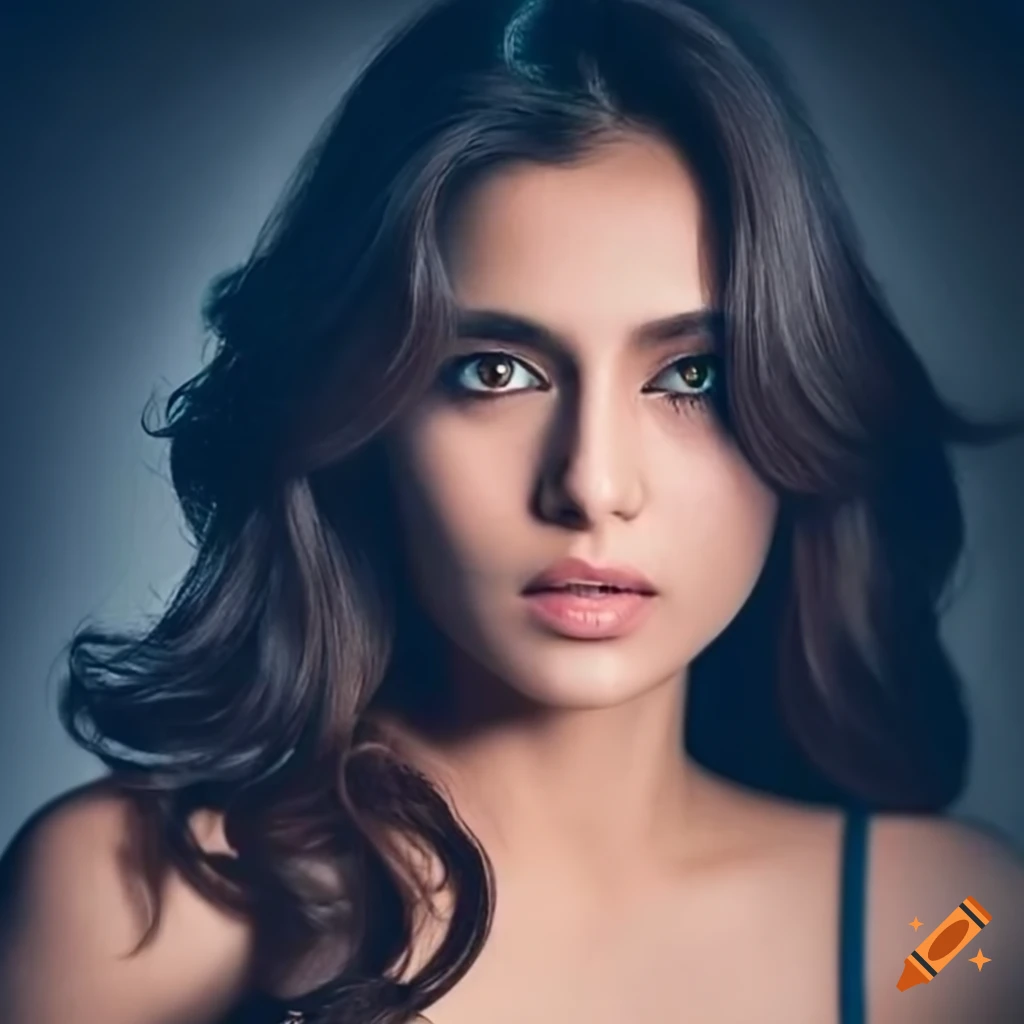 Closeup portrait of a stunning Indian female action heroine on Craiyon
