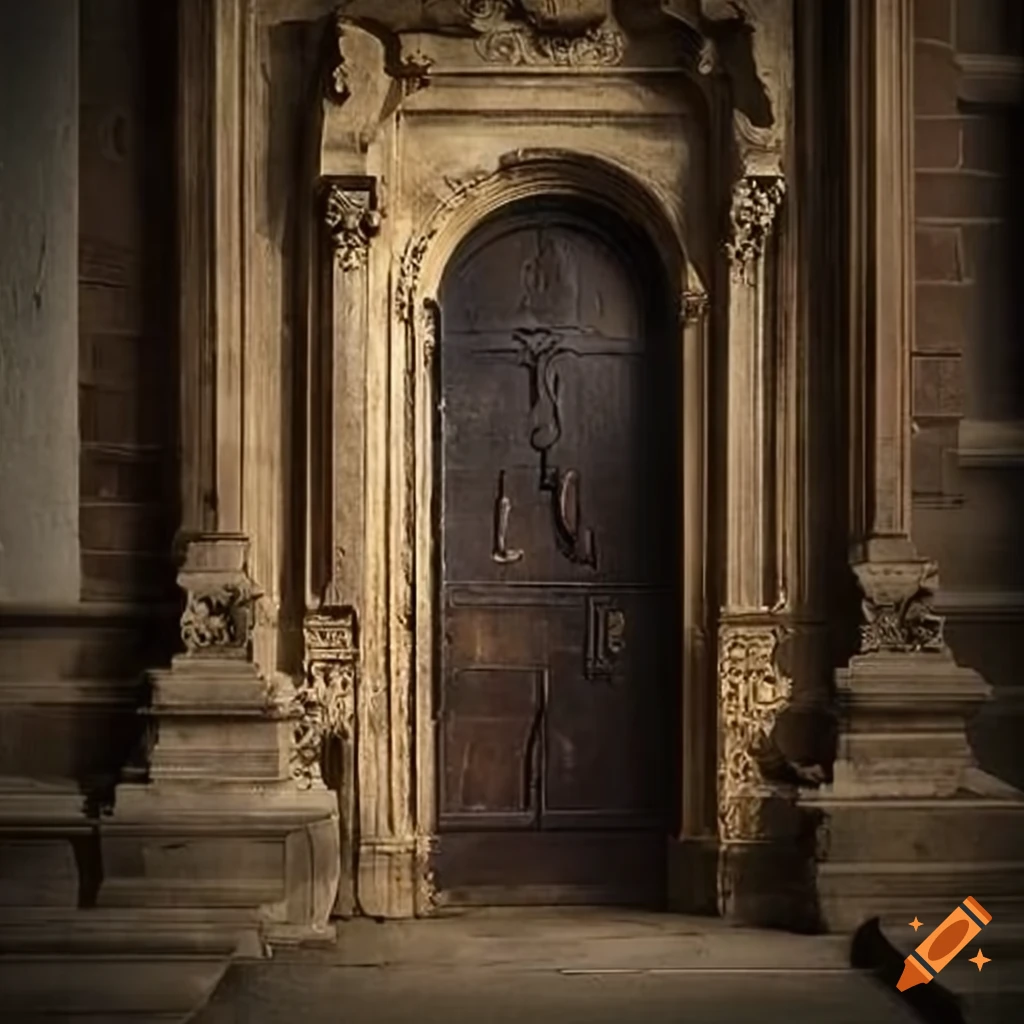 Rembrandt's painting of the demon door on Craiyon