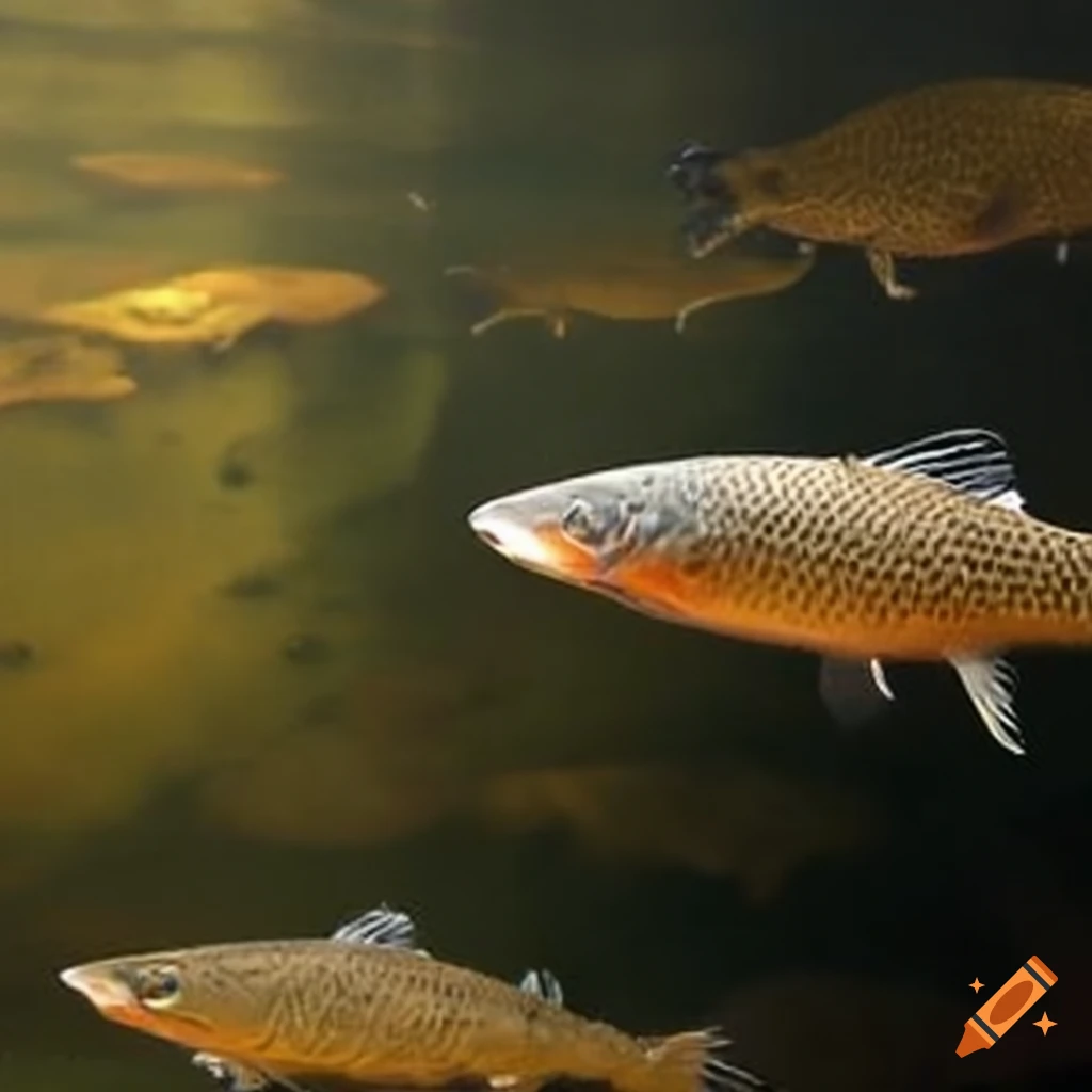 Image illustrating natural spawning conditions