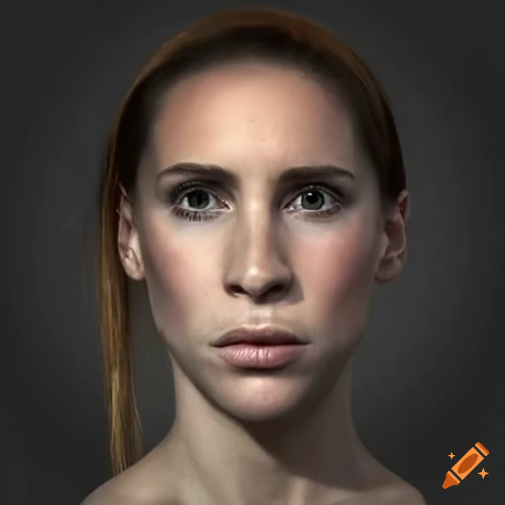 Image of a female version of messi on Craiyon