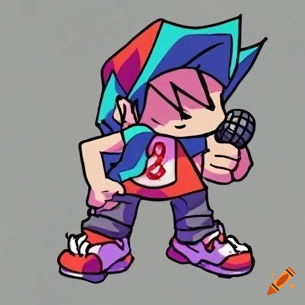 Transparent image of Boyfriend from the game Friday Night Funkin' on ...