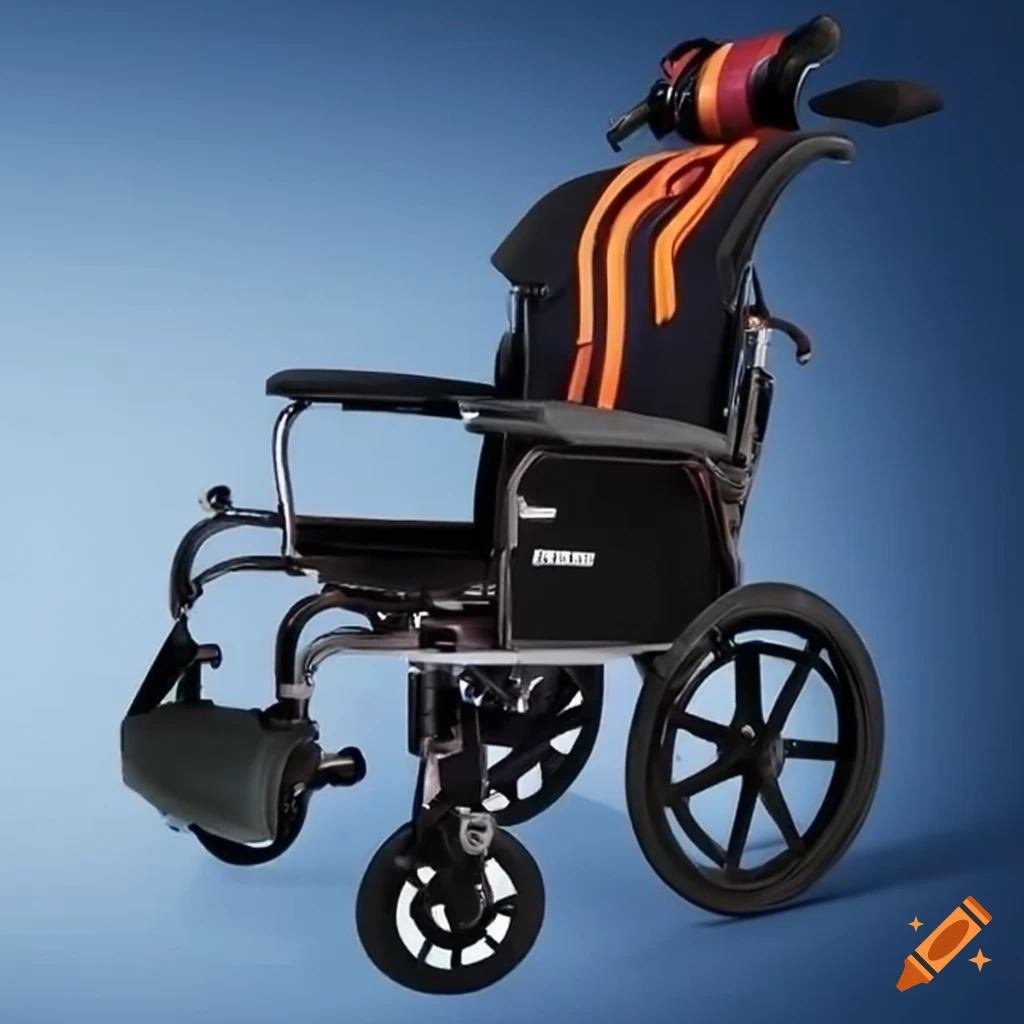 High-tech motorized wheelchair with electronic control on Craiyon