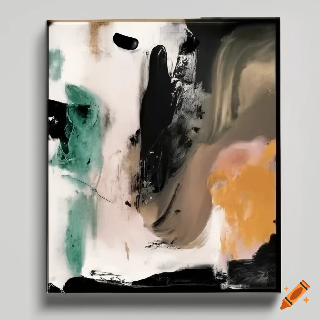 Colorful contemporary abstract painting on Craiyon