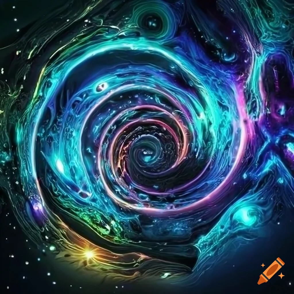 Cosmic biomechanical numbers in vibrant colors on Craiyon