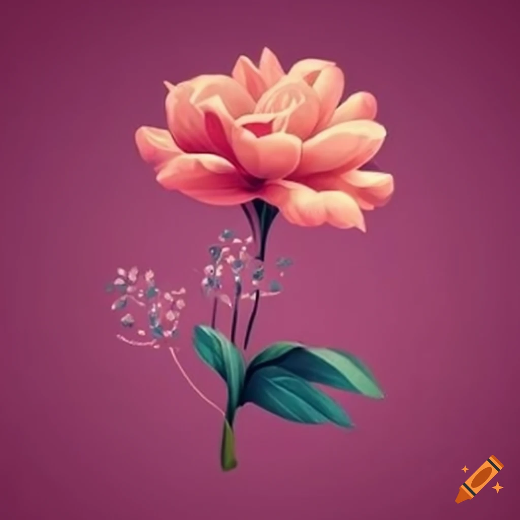 Vintage style flowers on Craiyon