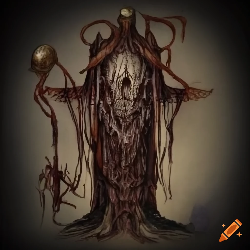 Image of a shattered Eldritch God on Craiyon