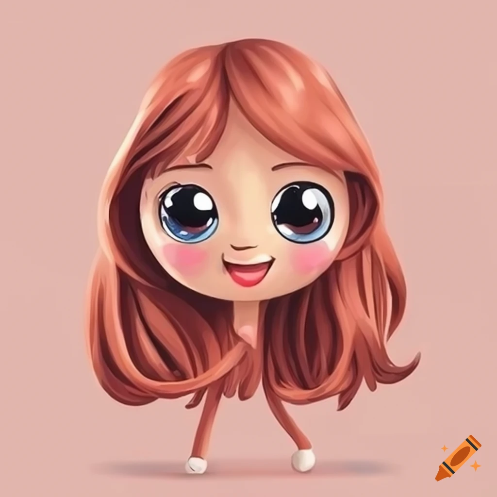 Cute cartoon character illustration on Craiyon