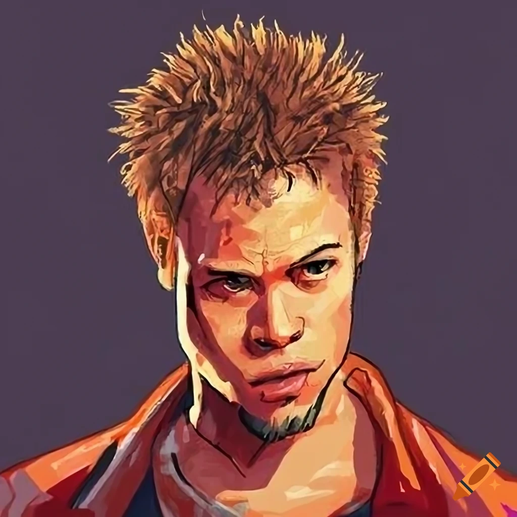 Medieval illustration of tyler durden
