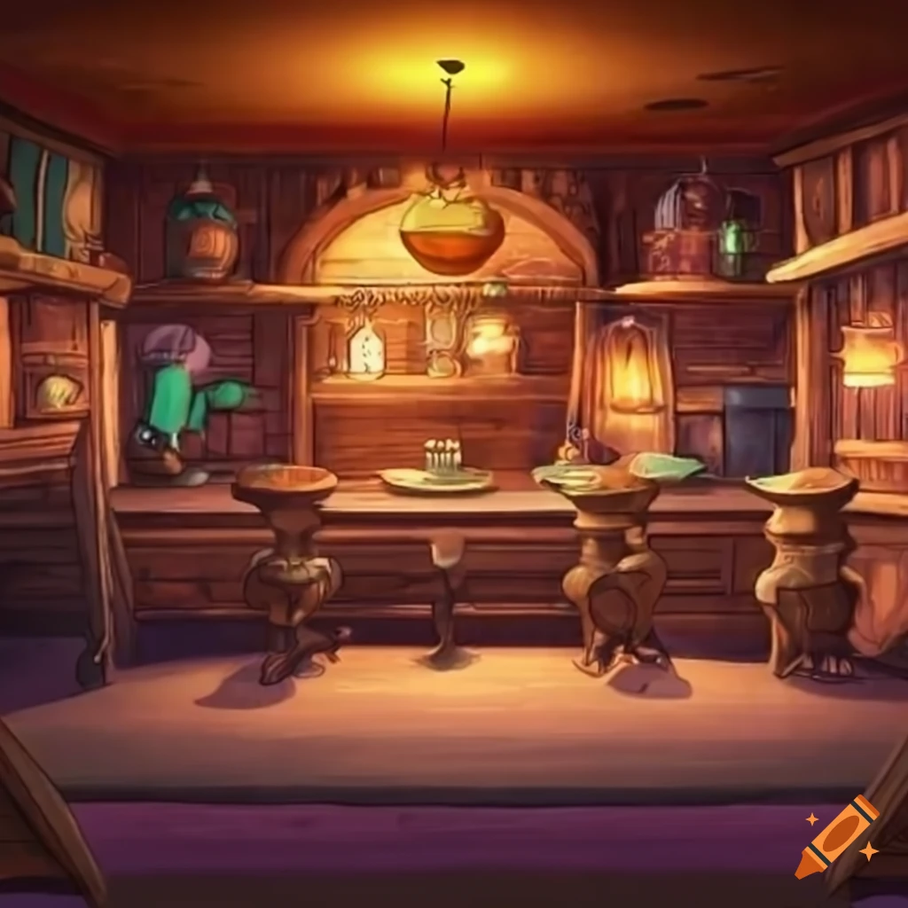 Cozy tavern bar in the my little pony universe on Craiyon