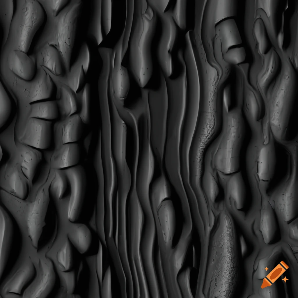 Seamless grayscale texture with biomechanical hardsurface details on Craiyon